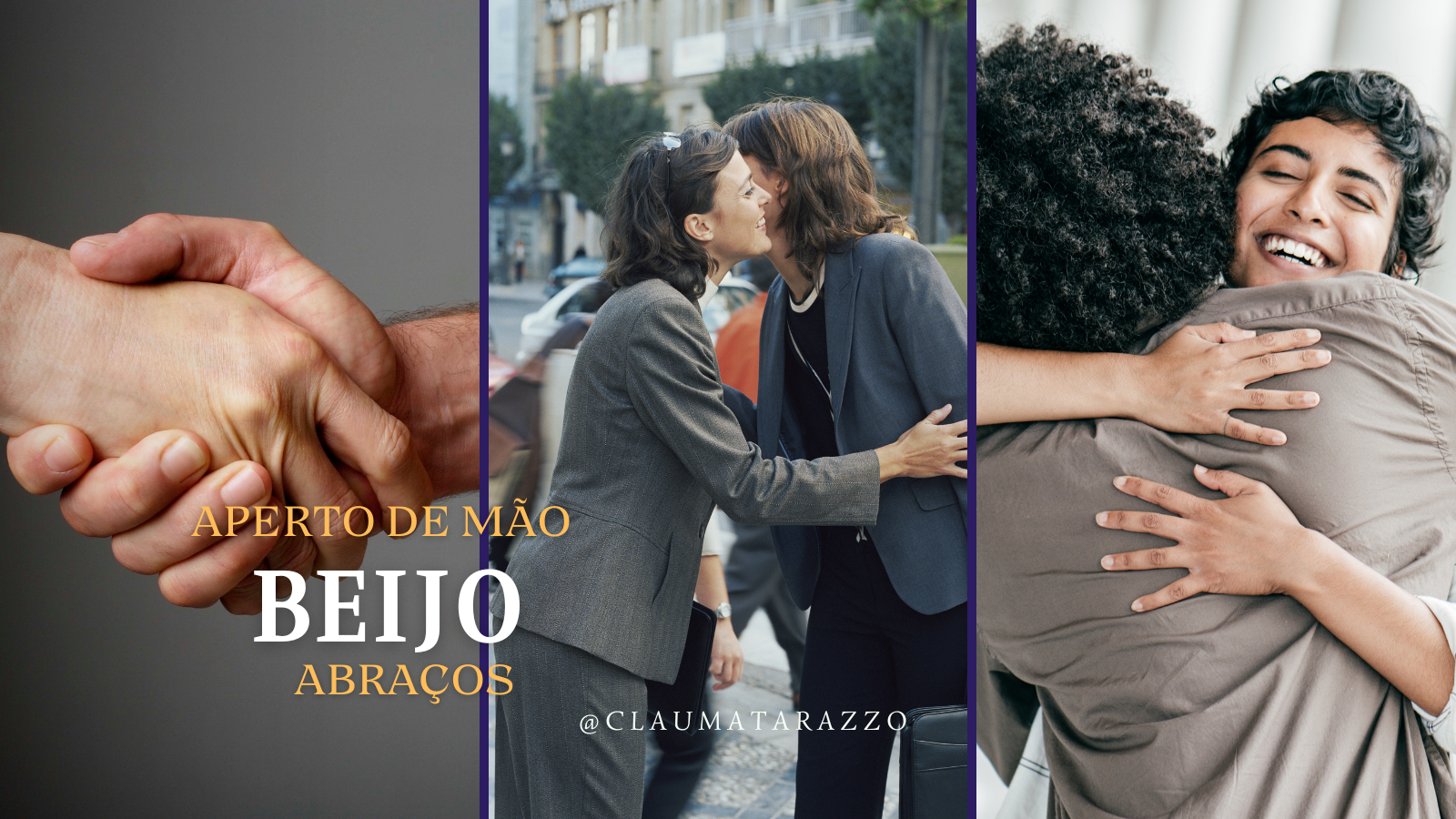 Aperto de mão, beijo ou abraço? – Claudia Matarazzo